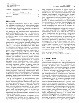 ACC/AHA/SCAI 2005 Guideline Update for Percutaneous Coronary ...