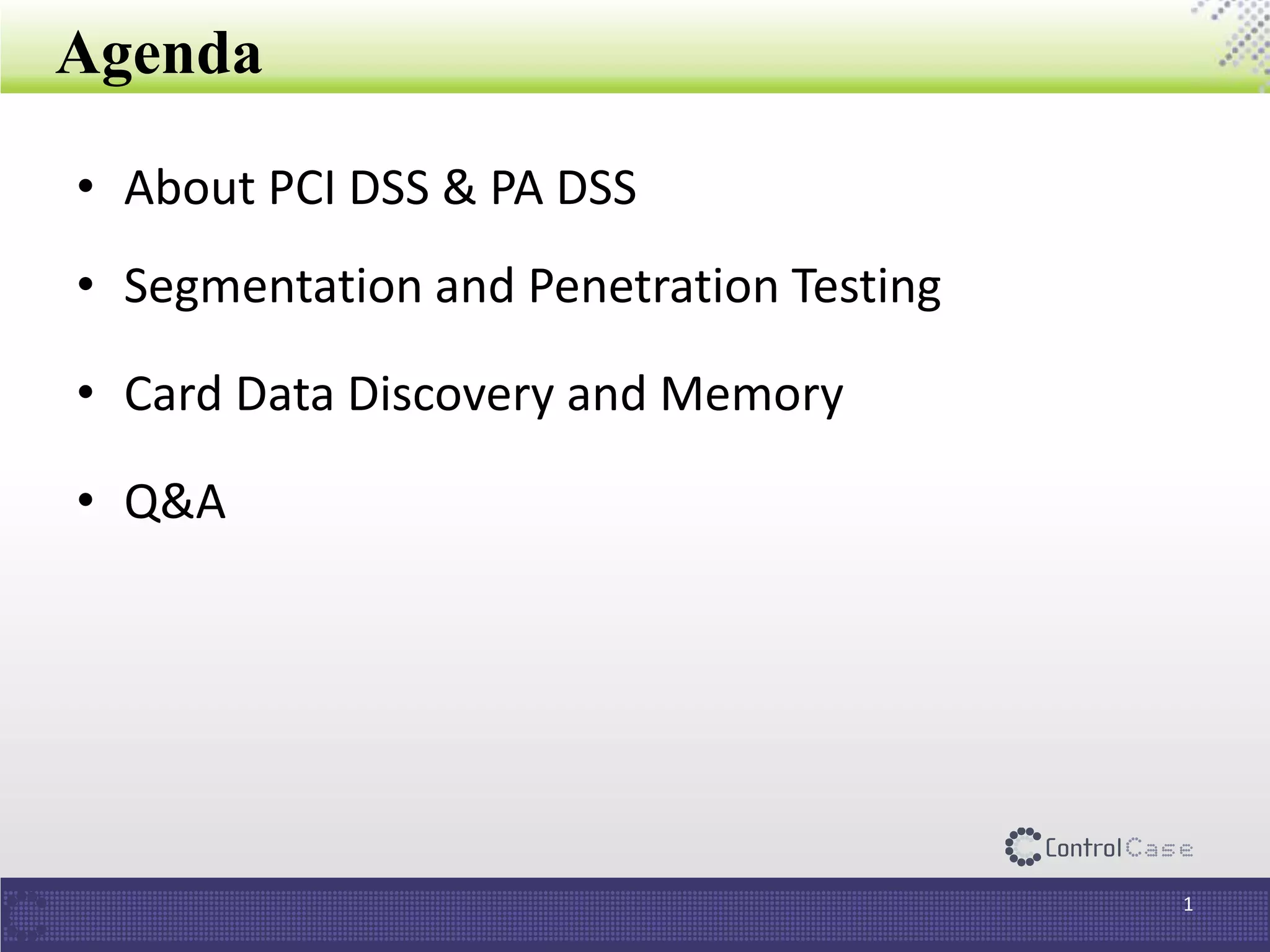 PCI DSS and PA DSS Compliance | PPTX