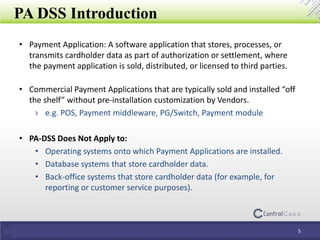 PCI DSS and PA DSS Compliance | PPT