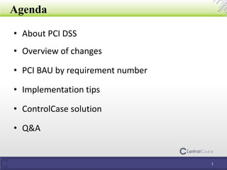 PCI DSS Business as Usual (BAU) | PPTX