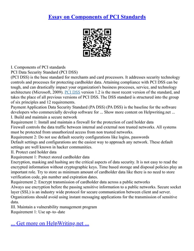 PCI Compliance Report | PDF