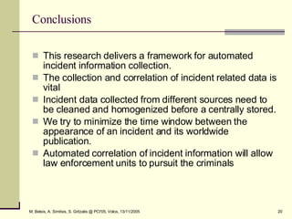 Workflow Based Security Incident Management | PPT