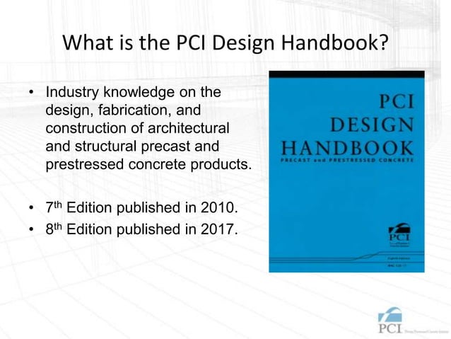 PCI Design Handbook Content and Updates.pptx