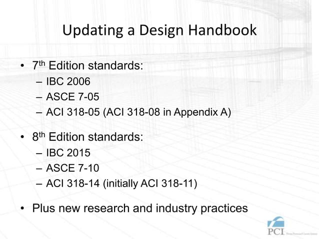 PCI Design Handbook Content and Updates.pptx