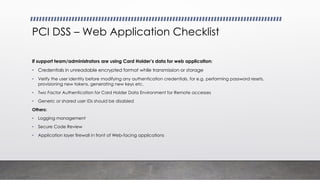 PCI DSS Compliance for Web Applications | PPT