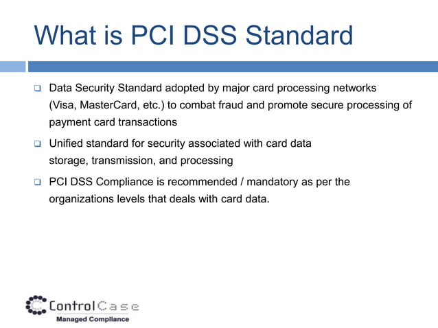 PCI DSS 2.0 Detailed Introduction | PPTX