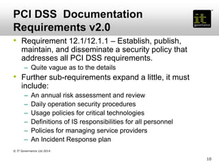 Implementing PCI DSS v2.0 and v3.0 best practice | PPT