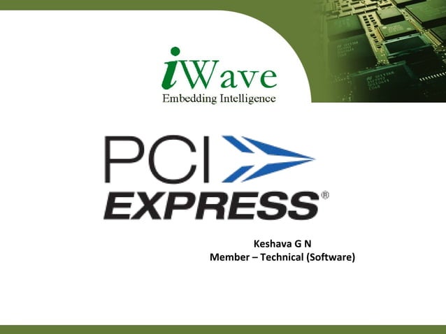 PCIe and PCIe driver in WEC7 (Windows Embedded compact 7) | PPT