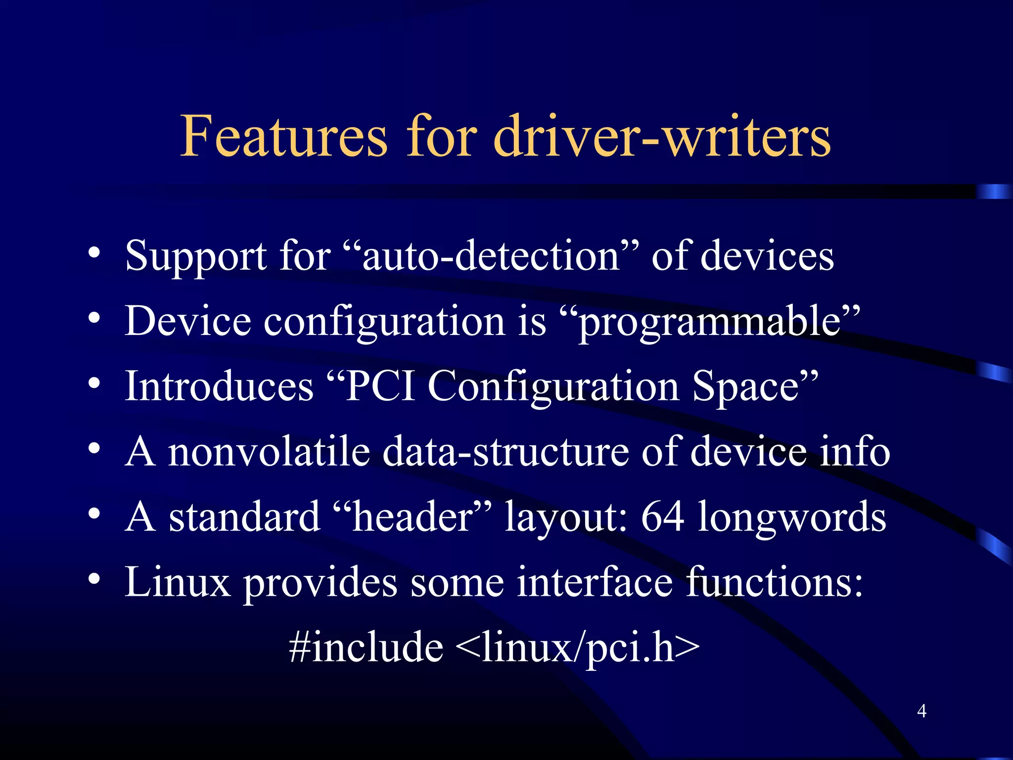 Pcie drivers basics | PPT | Operating Systems | Computer Software and Applications