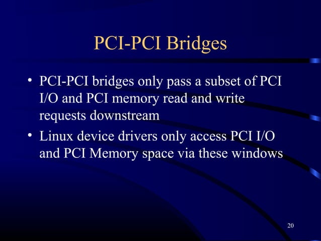 Pcie drivers basics | PPT | Operating Systems | Computer Software and ...
