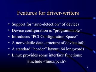 Pcie drivers basics | PPT | Operating Systems | Computer Software and ...