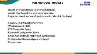 slide explain basic of pcie protocol should be covered | PDF