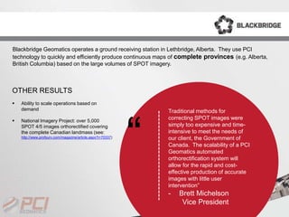 PCI Geomatics Overview | PPTX