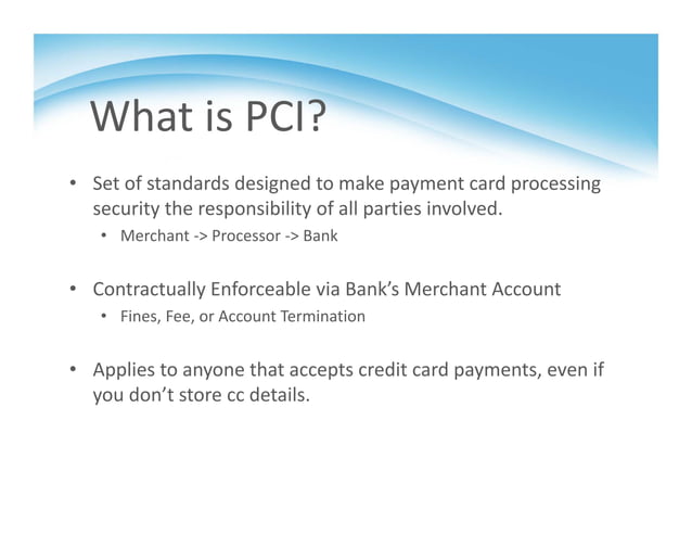 PCI Compliance in the Cloud: A working example | PDF