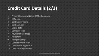 PCI DSS introduction by khaled mosharraf, | PPT