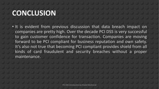 PCI DSS introduction by khaled mosharraf, | PPT