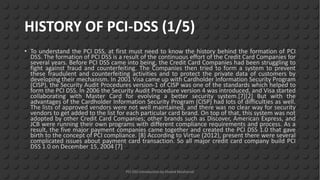 PCI DSS introduction by khaled mosharraf, | PPT