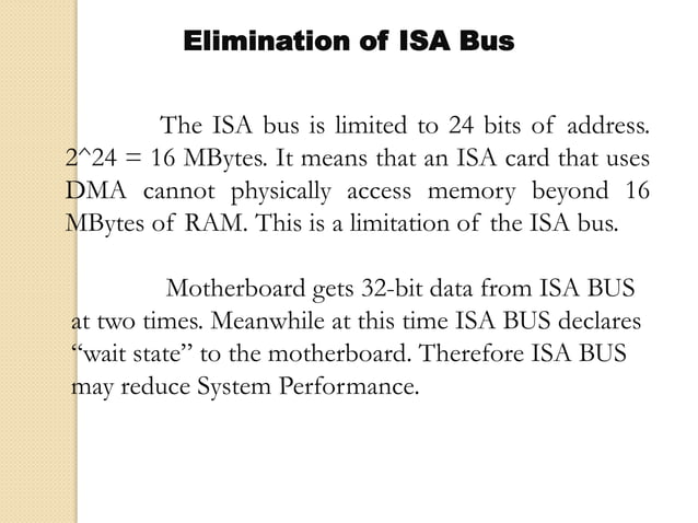 PCI & ISA bus | PPTX
