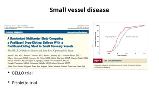 Percutaneous coronary intervention of diffuse disease in Coronary ...