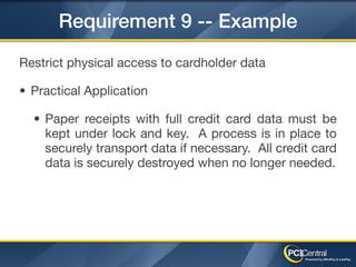 PCI Compliance Overview | PPT