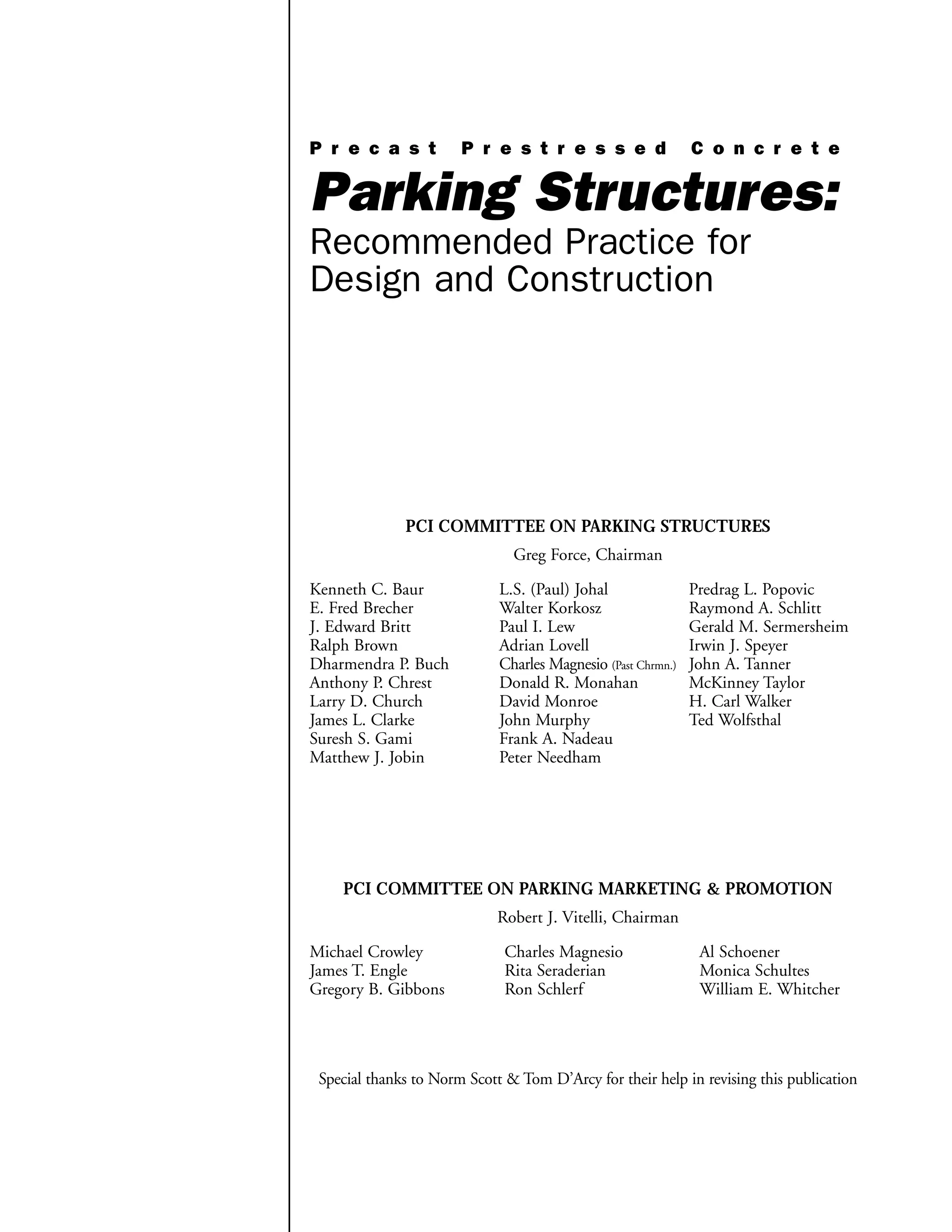 PCI parking structures recommended practices | PDF