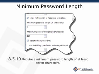 PCI Password Policy Compliance | PPT