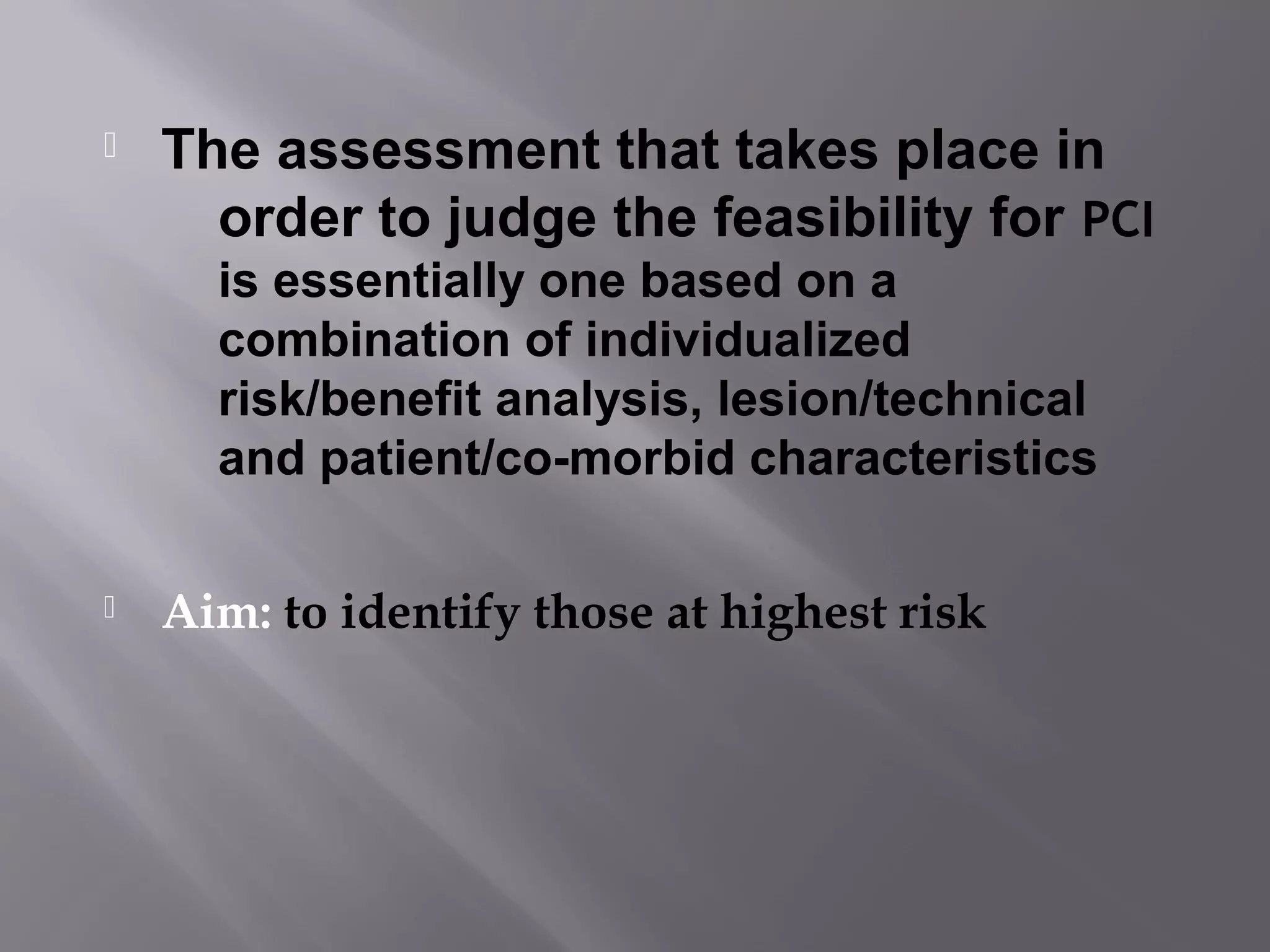 PCI procedure complication | ODP