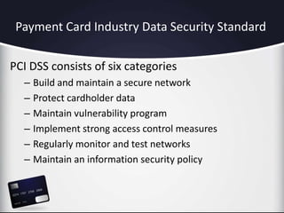 Payment Card Industry Security Standards | PPTX