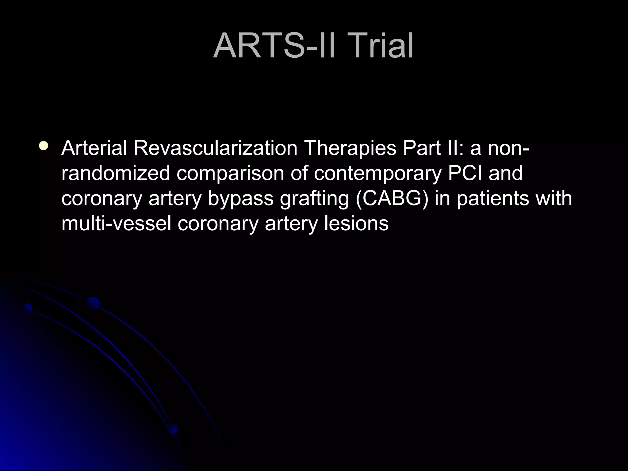 Pci vs cabg | PPT