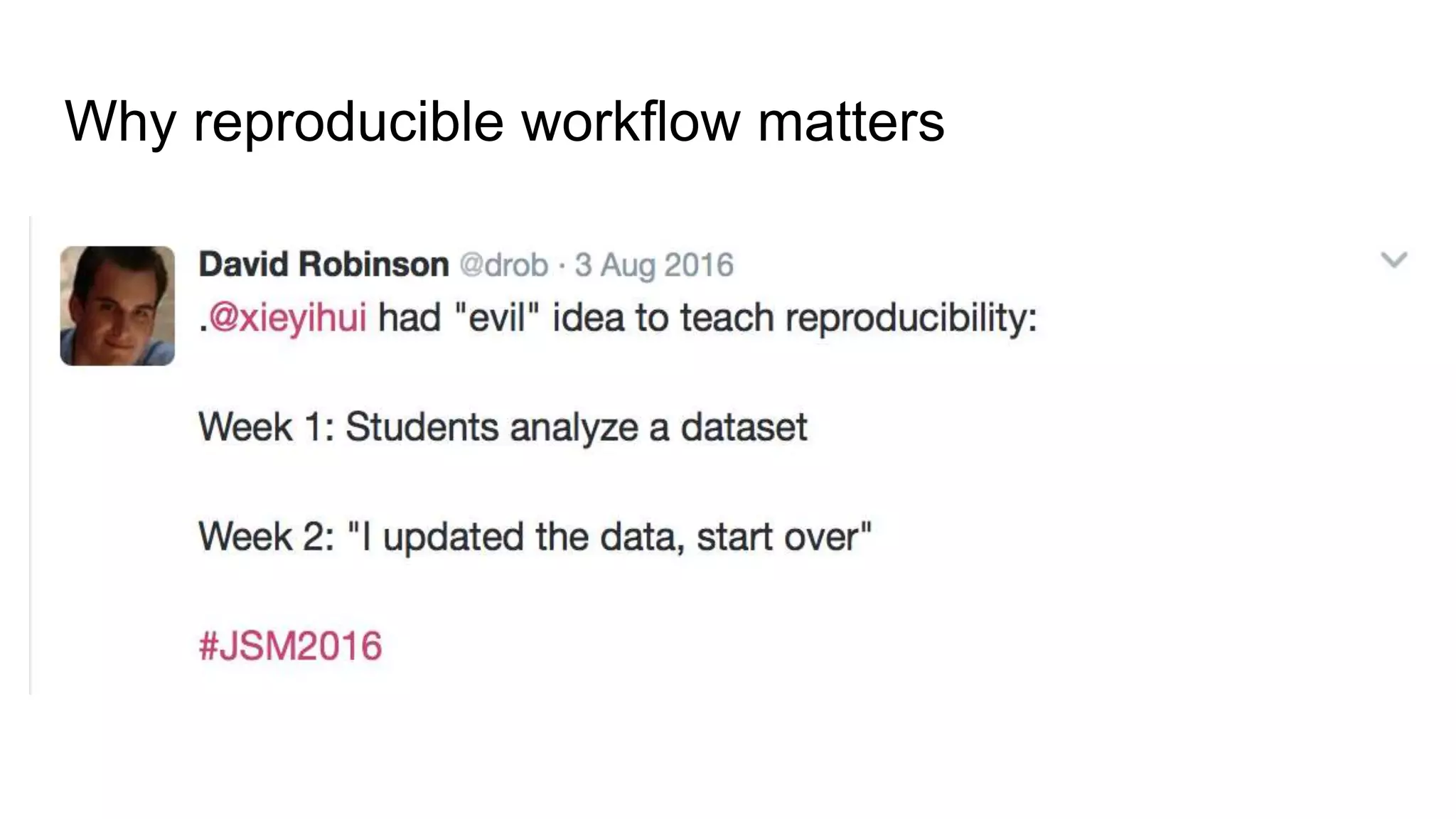 Reproducible Project Workflow In R With Projecttemplate Ppt
