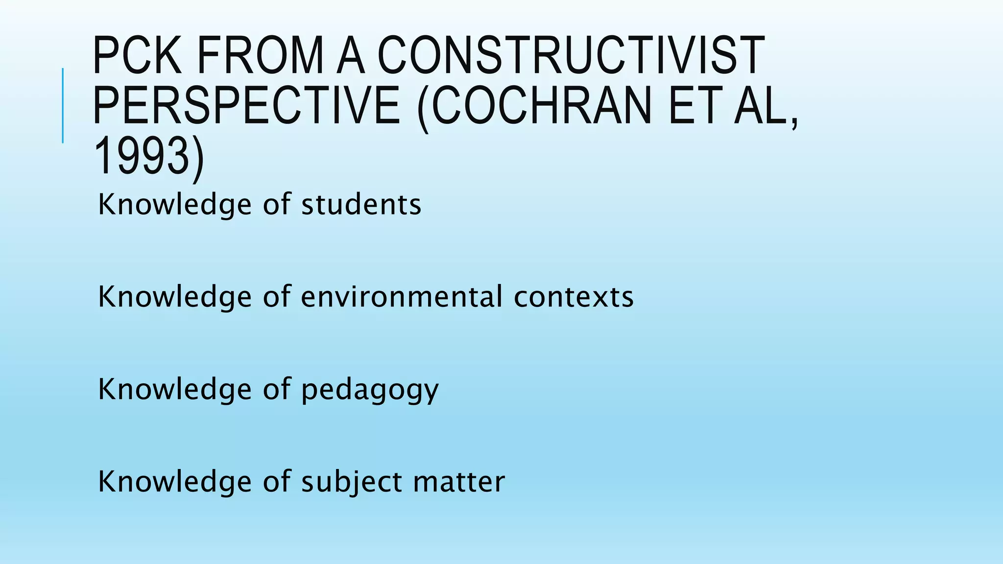 PCK for Elementary Teachers in Science.pptx