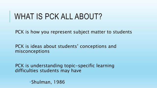 PCK for Elementary Teachers in Science.pptx