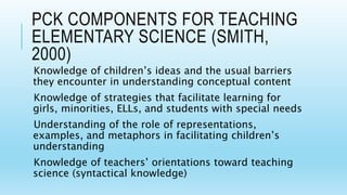 PCK for Elementary Teachers in Science.pptx
