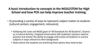 PCK for High School Science, Introduction.pptx