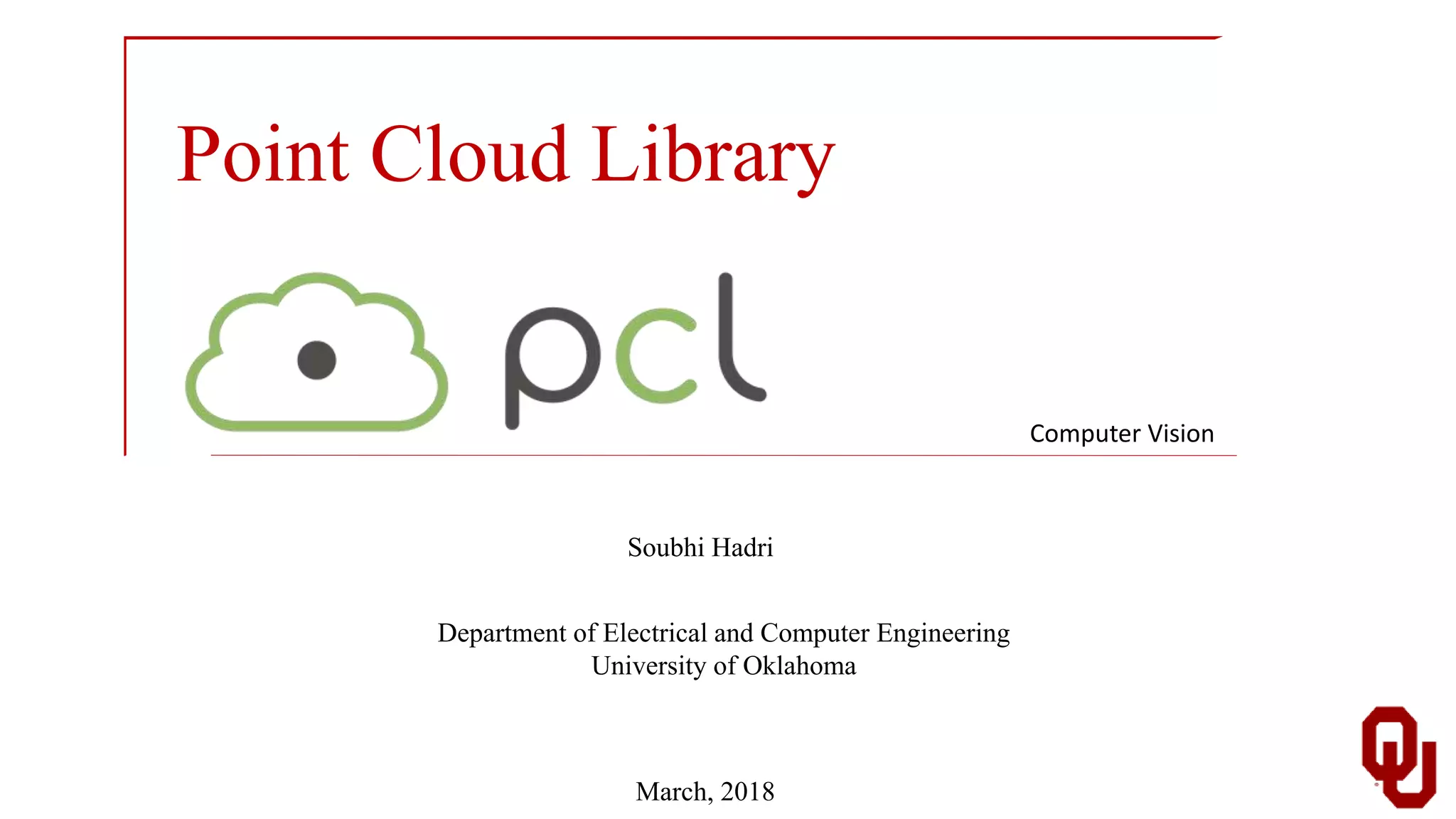 PCL (Point Cloud Library) | PPTX