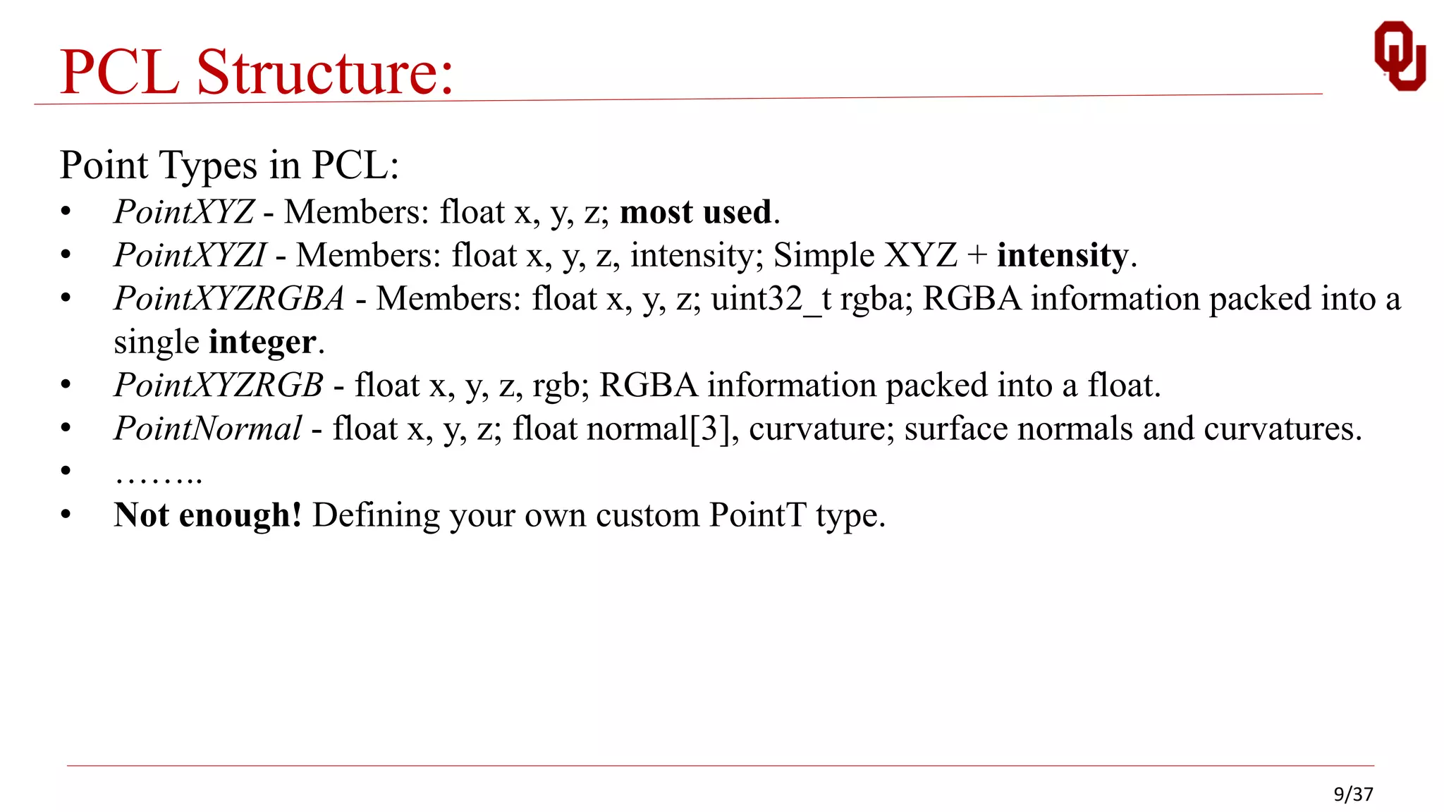PCL (Point Cloud Library) | PPTX