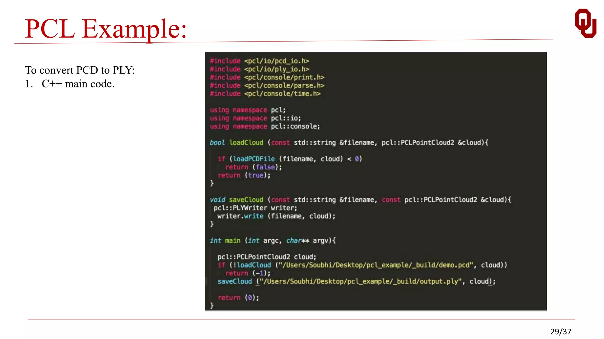 PCL (Point Cloud Library) | PPTX