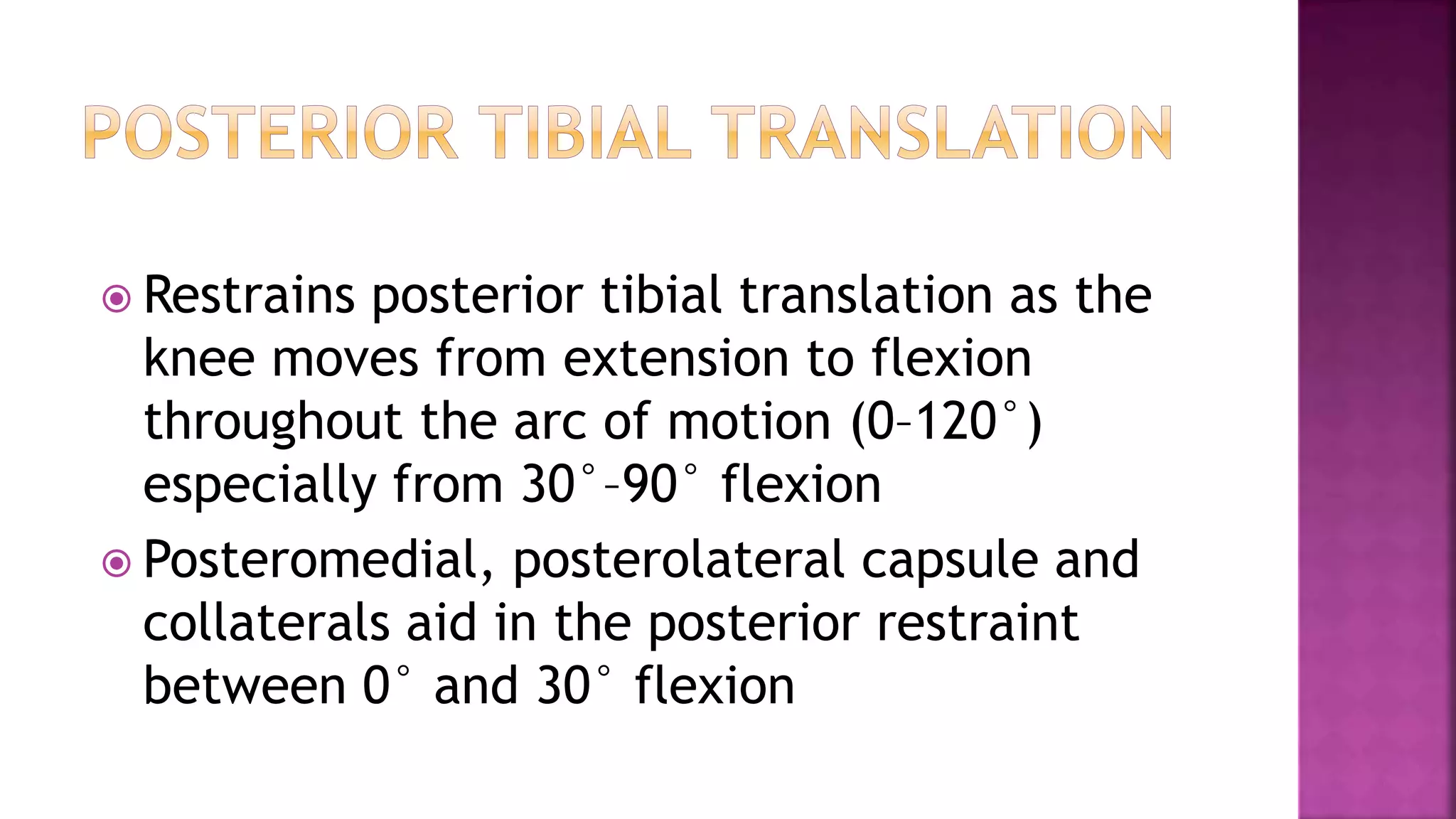 Posterior Cruciate Ligament Injury | PPT