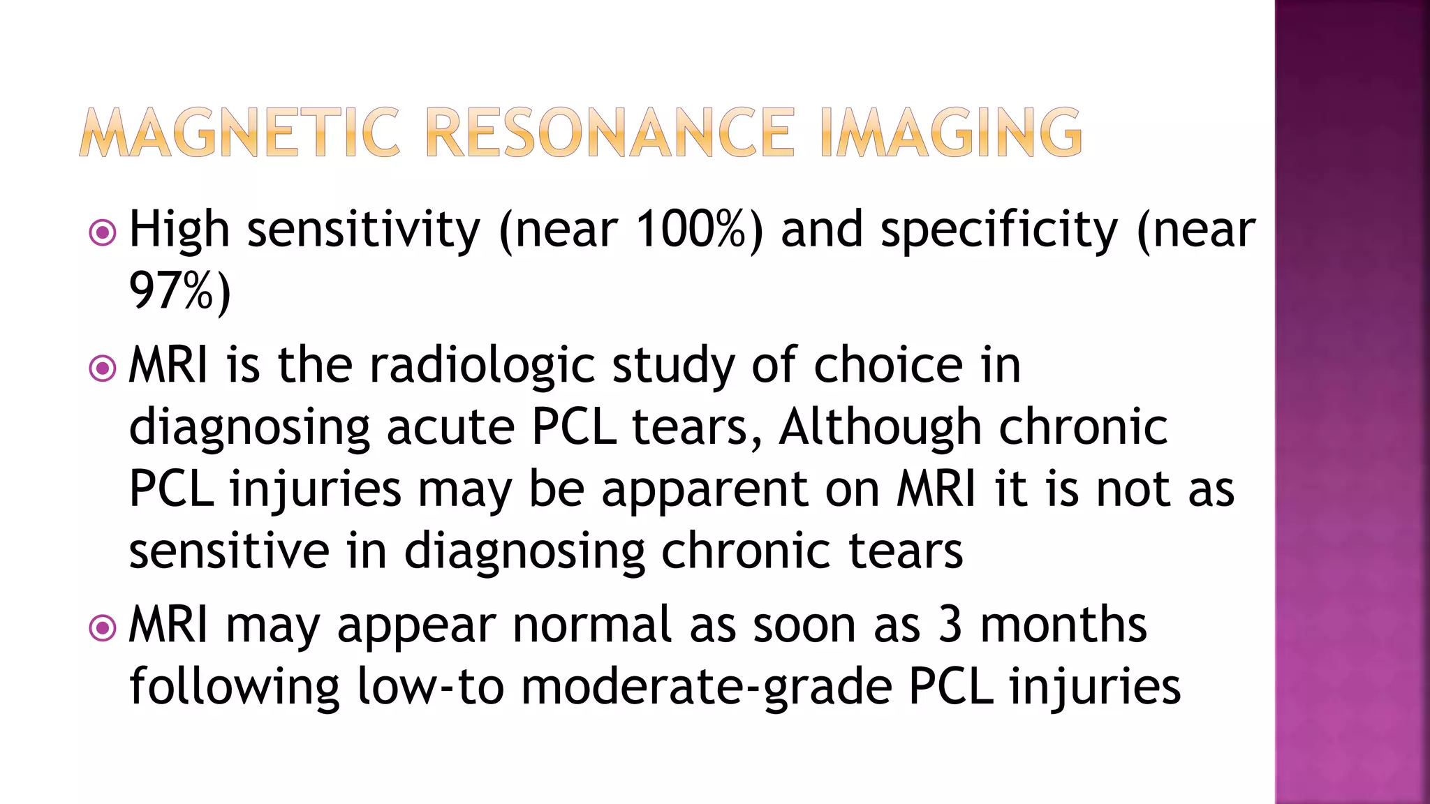 Posterior Cruciate Ligament Injury | PPT