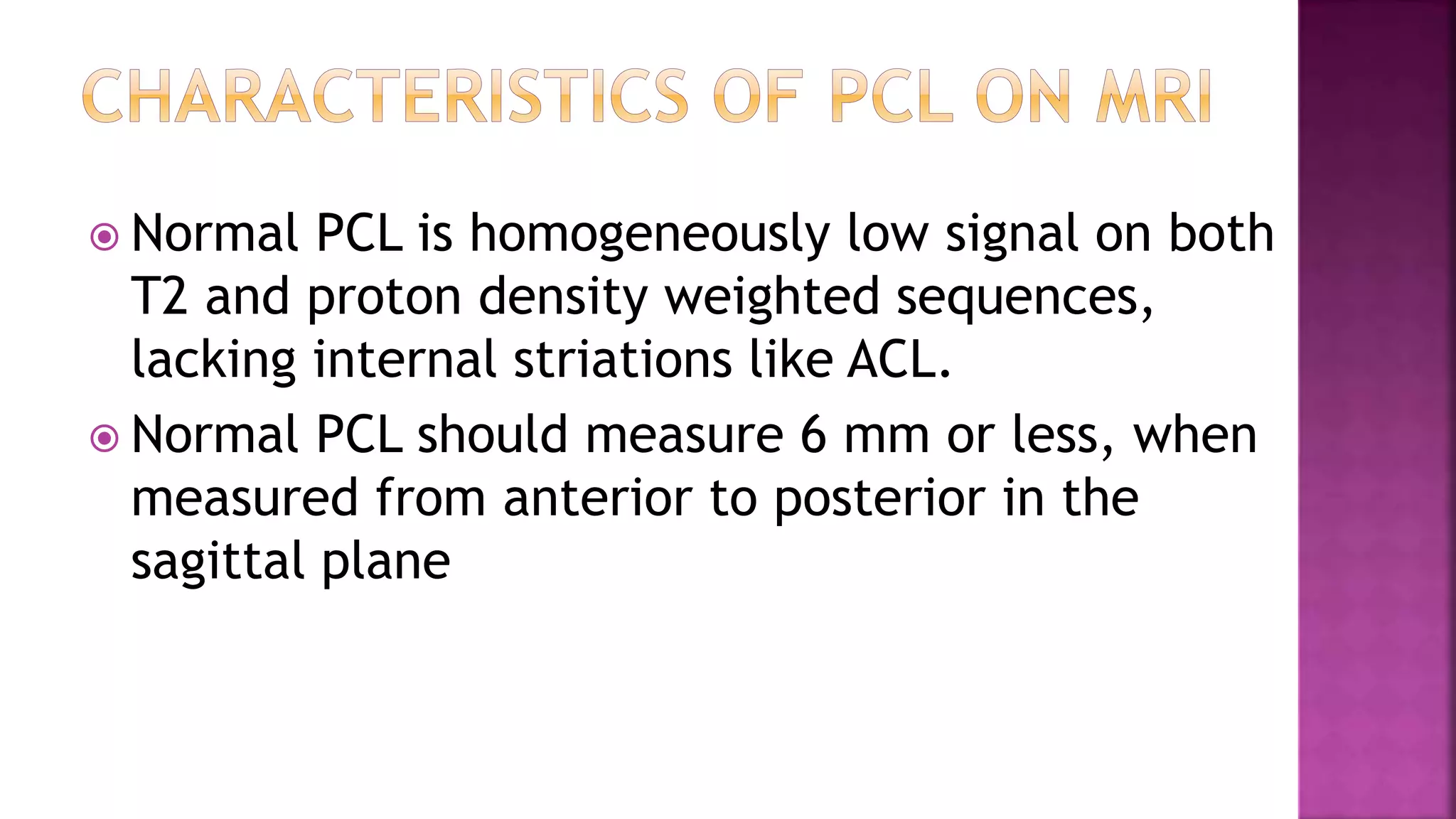 Posterior Cruciate Ligament Injury | PPT