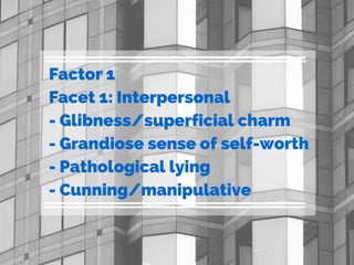 An Overview of the Psychopathy Checklist-Revised (PCL-R) | PPT