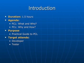 Program Check List (PCL) FSOFT | PPT