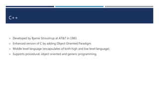 Programming languages | PPT