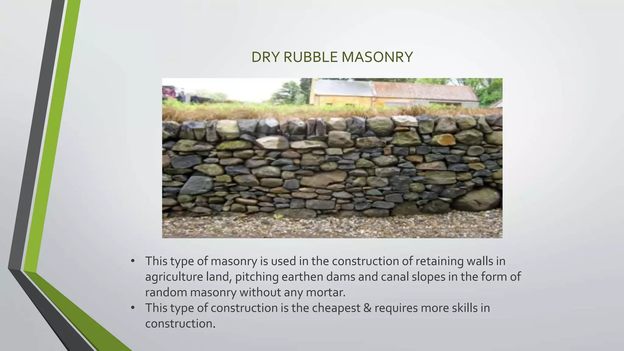Rubble Stone masonryy | PPTX