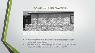 Rubble Stone masonryy | PPTX