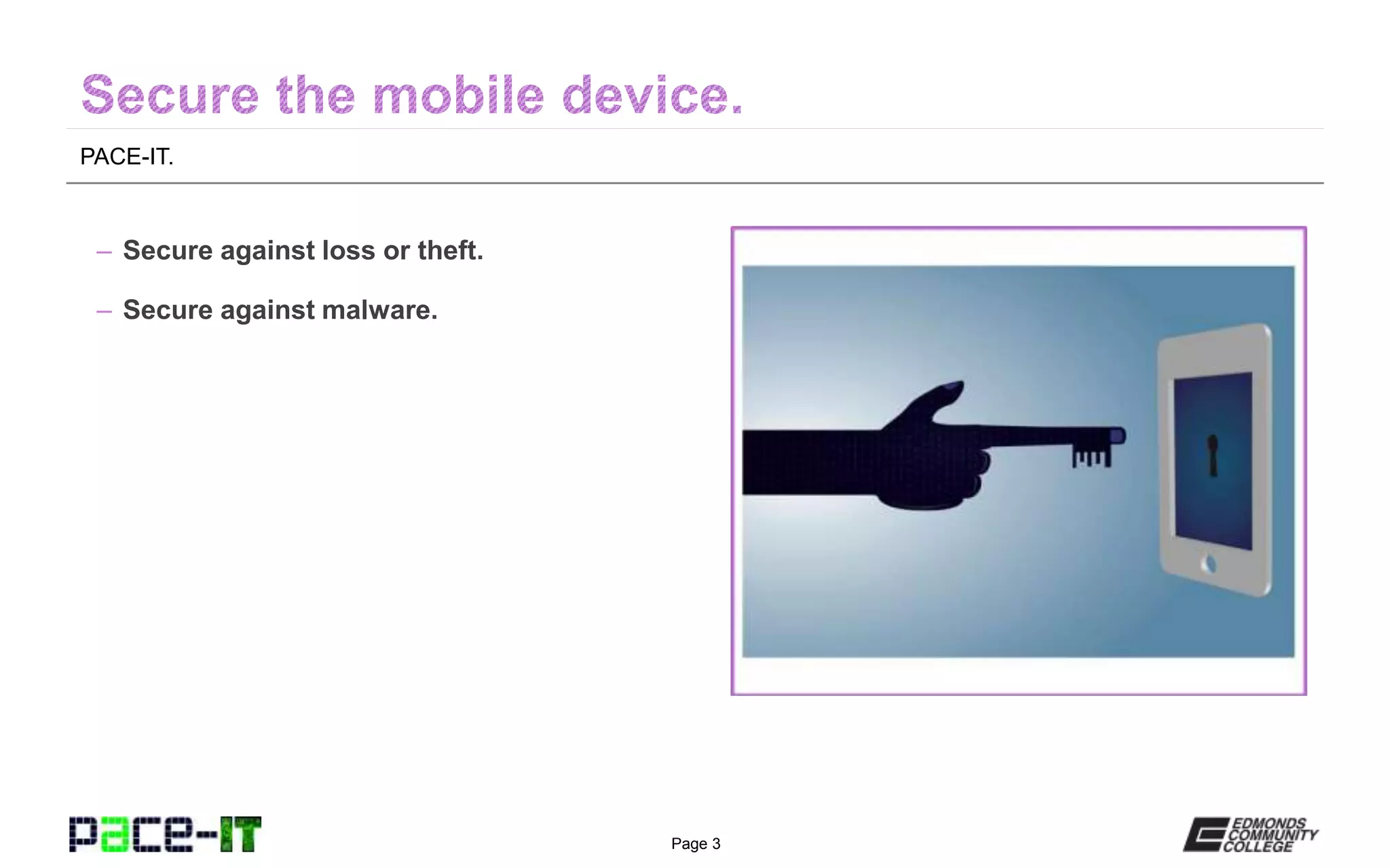Pace IT - Secure Mobile Devices | PPT