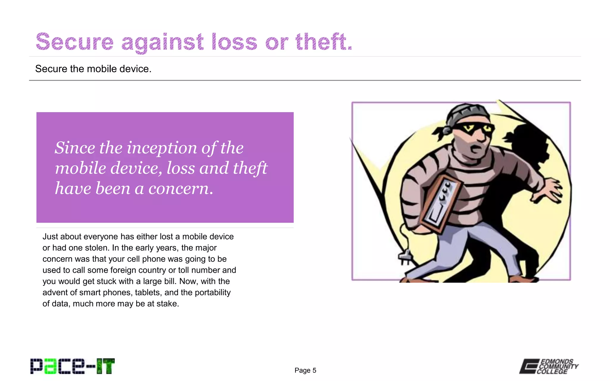 Pace IT - Secure Mobile Devices | PPT