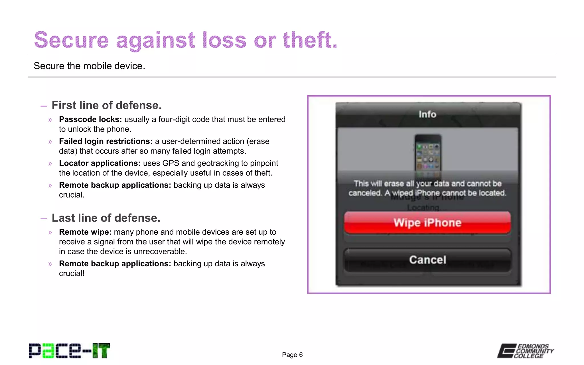 Pace IT - Secure Mobile Devices | PPT