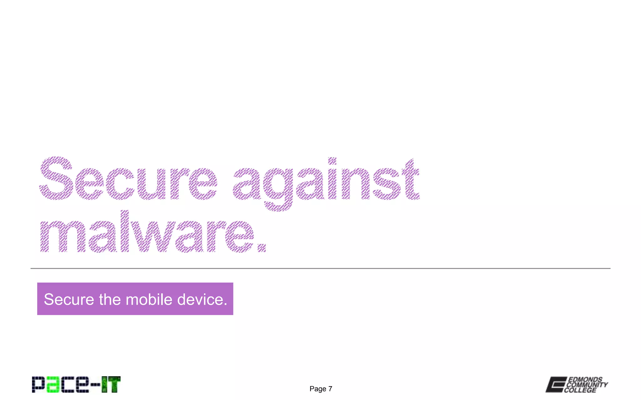 Pace IT - Secure Mobile Devices | PPT
