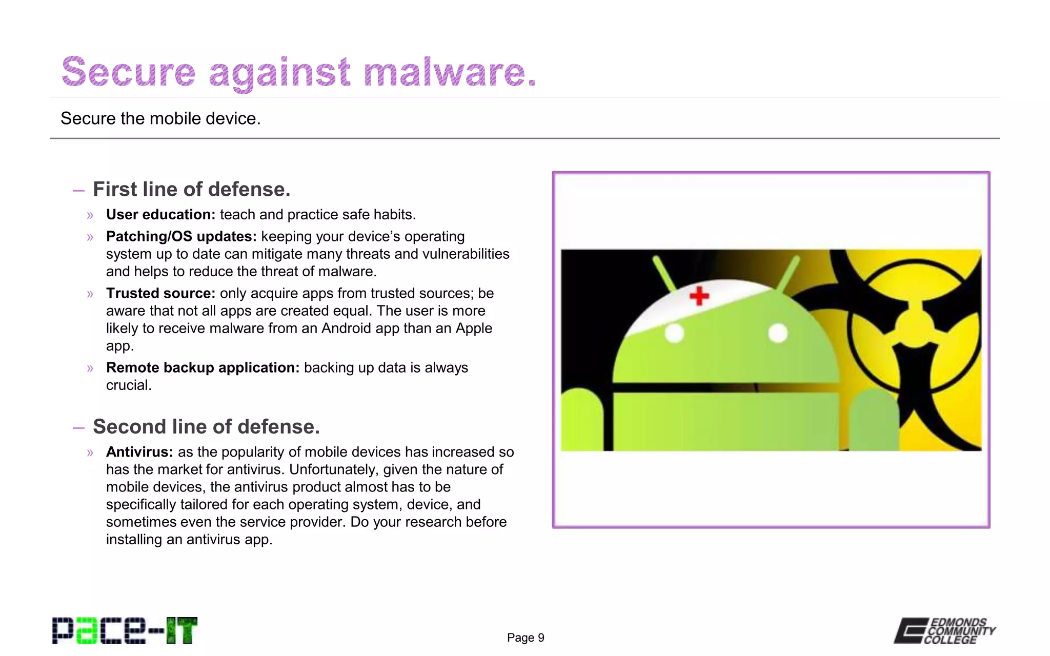 Pace IT - Secure Mobile Devices | PPT